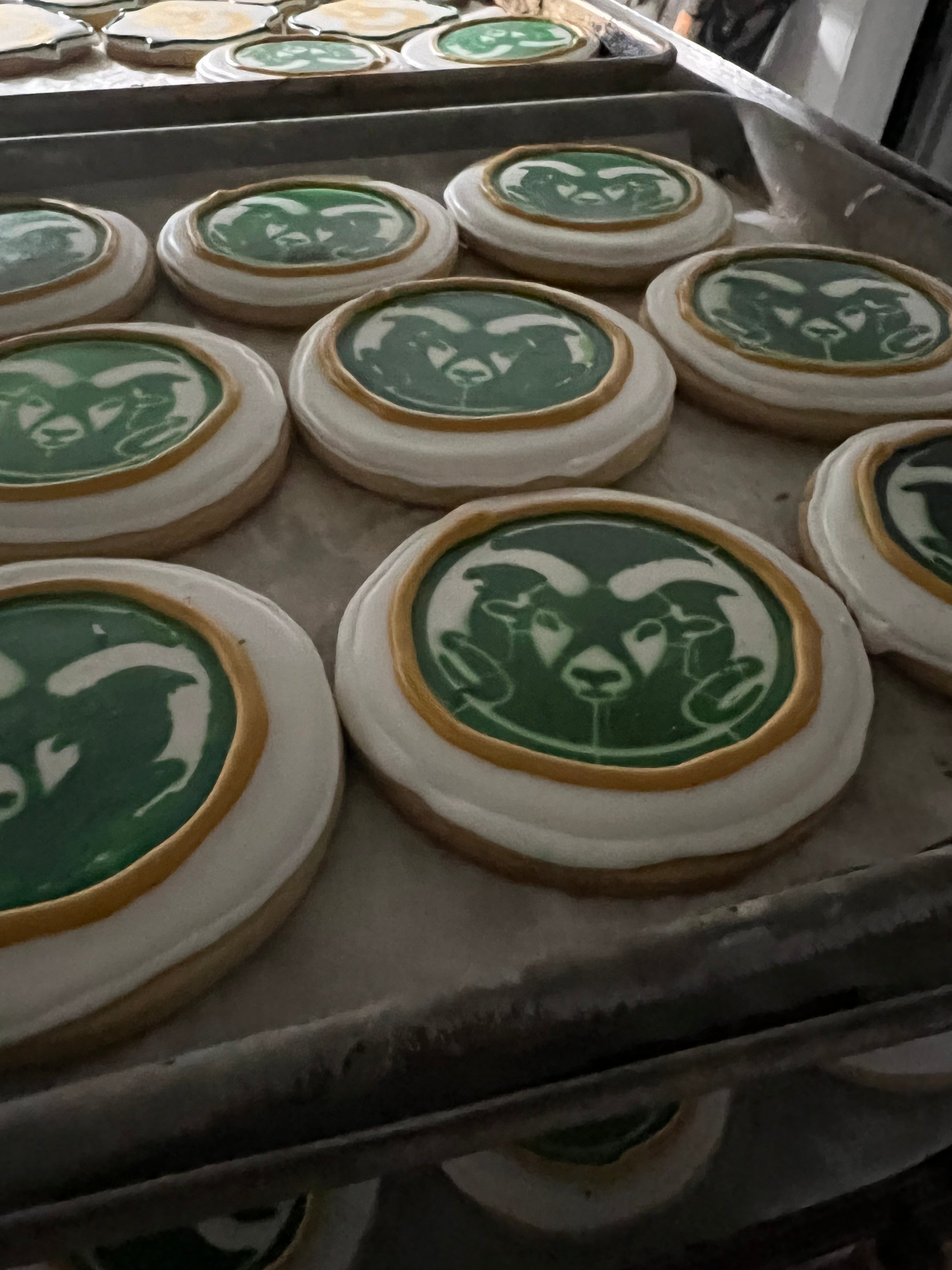CSU or CU logo cookies – Buttermilk Bakery & Pie Shop